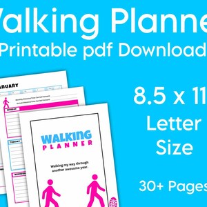 Complete Printable Planner for Walkers Walk Walking Journal Running ...