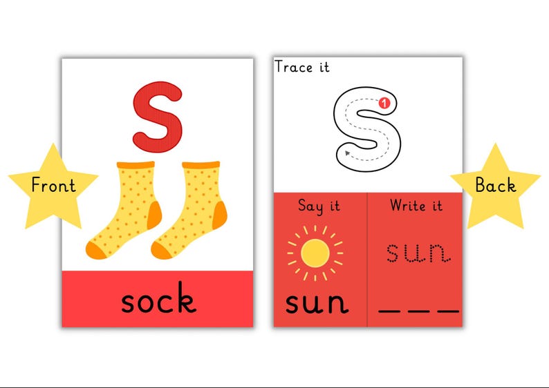 Phonics Flashcards: Reusable Cards With Dry-wipe Pen - Etsy Australia