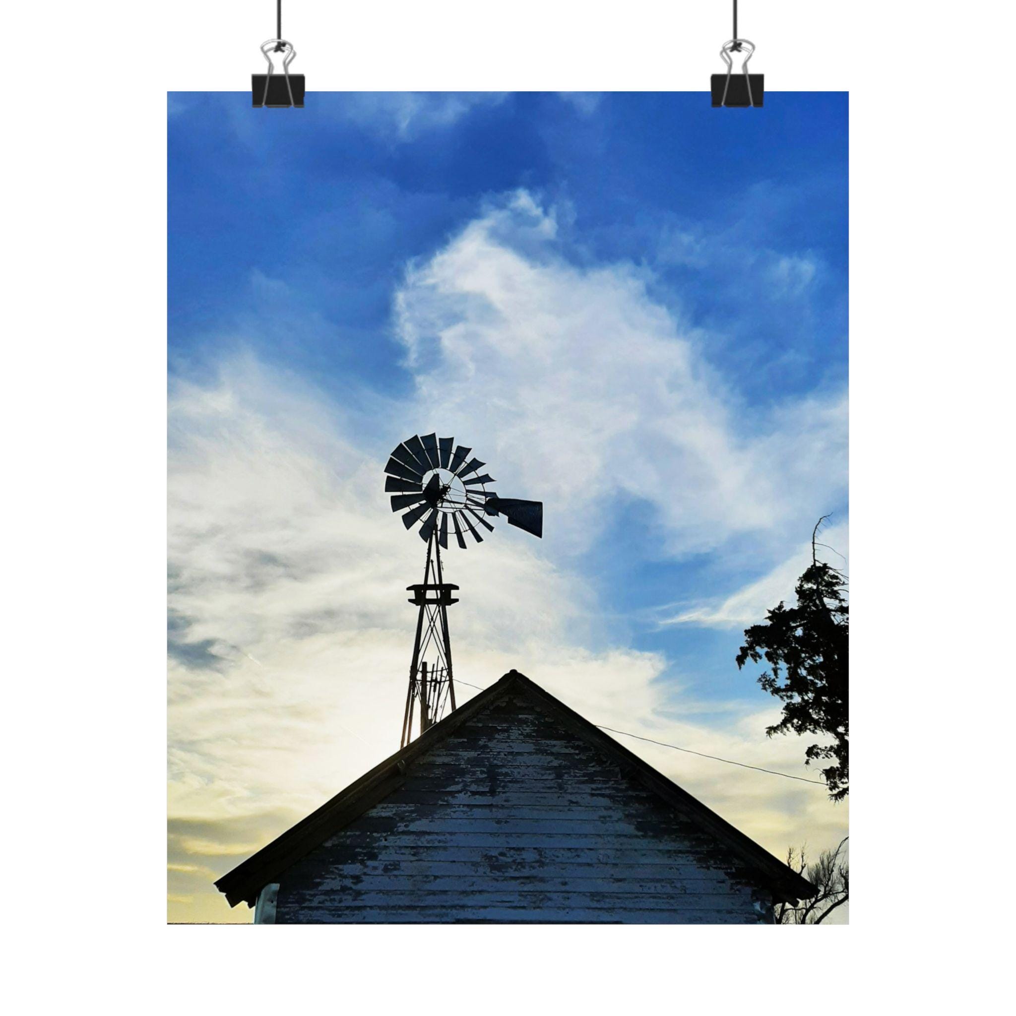 The Original Windmill Matte Vertical Posters - Etsy