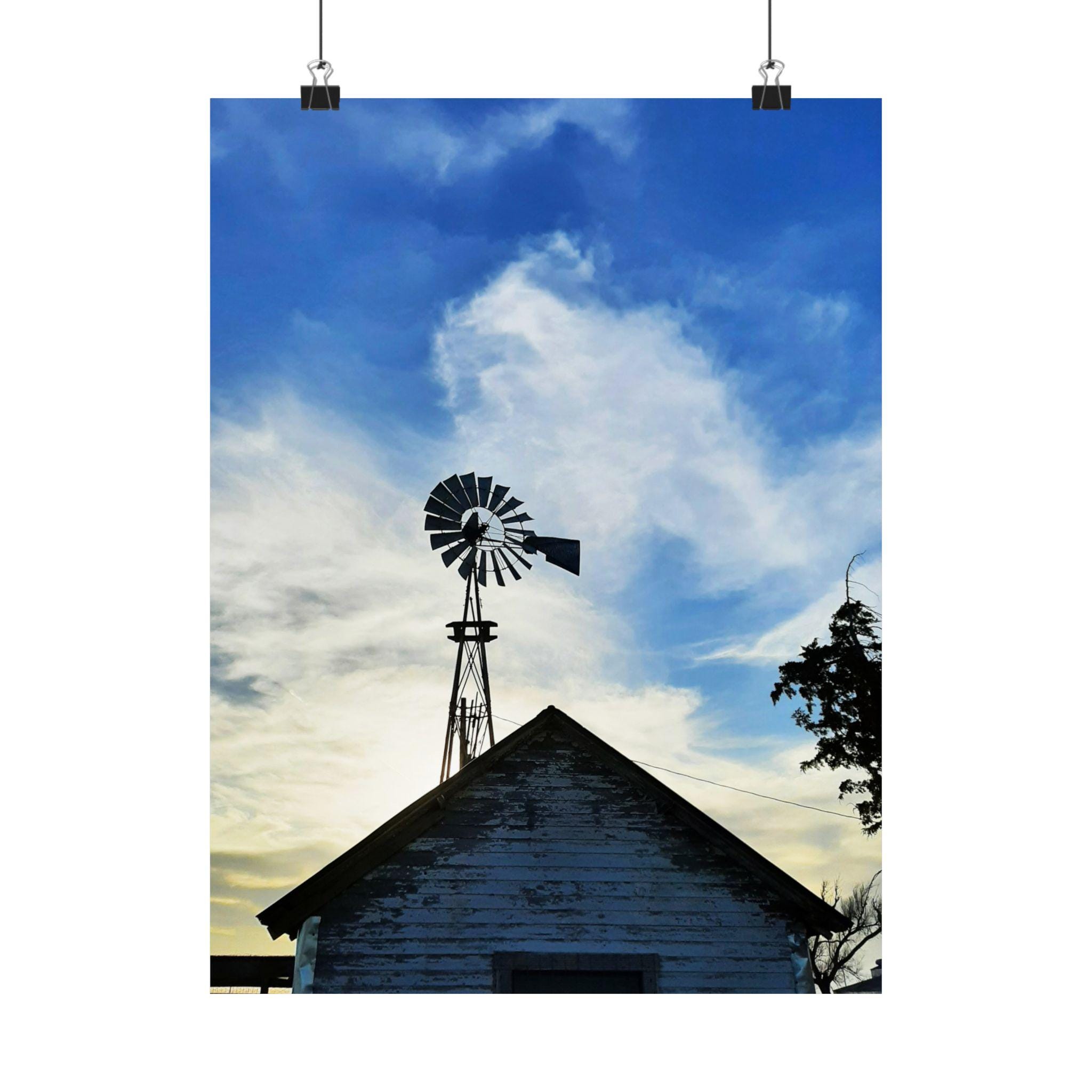 The Original Windmill Matte Vertical Posters - Etsy