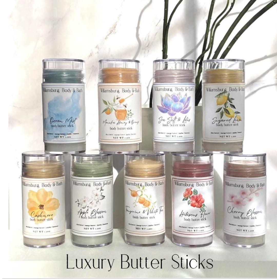 Shea & Mango Butter Solid Lotion Stick: Natural Travel Body Butter - Etsy