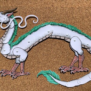 Dragon Paper Doll, Articulated, Spirit Dragon, Mystical Animal - Etsy