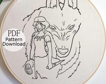 Ghibli Embroidery Pattern, Spirited Away Embroidery Design, Japanese ...