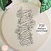 DNA Embroidery Pattern, Floral DNA Design, Science Inspired Embroidery ...