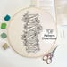 DNA Embroidery Pattern, Floral DNA Design, Science Inspired Embroidery ...
