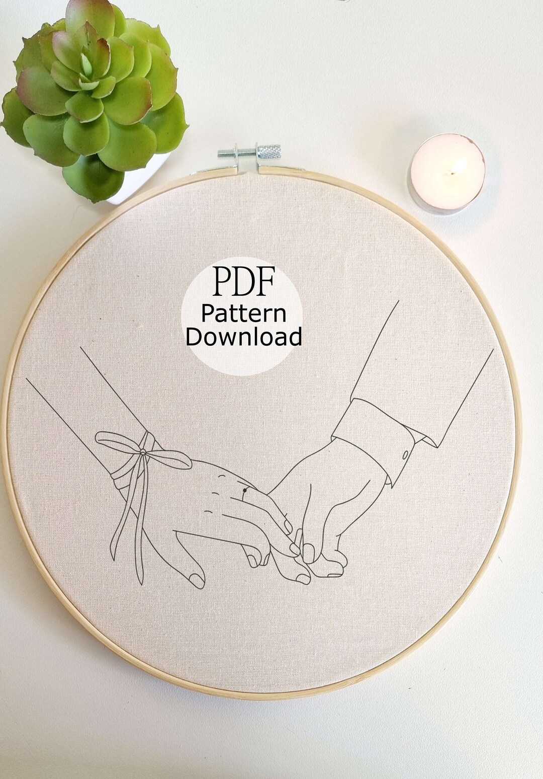 Wedding Holding Hands Embroidery Design, Engagement Embroidery Pattern ...
