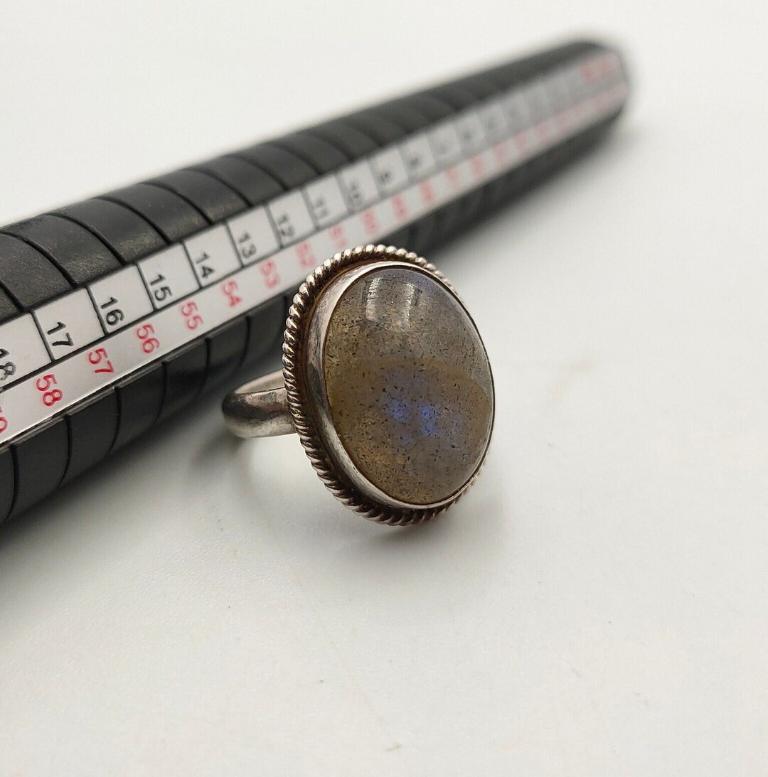 Vintage Ussr Sterling Silver 925 Ring With Labradotite Size 5 Ussr ...