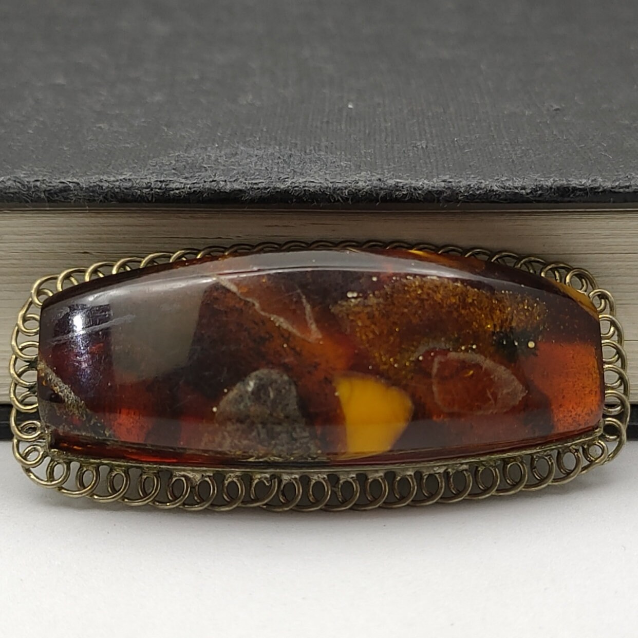 Soviet Baltic Amber Brooch Natural Baltic Amber Stone Fused Amber Ussr ...