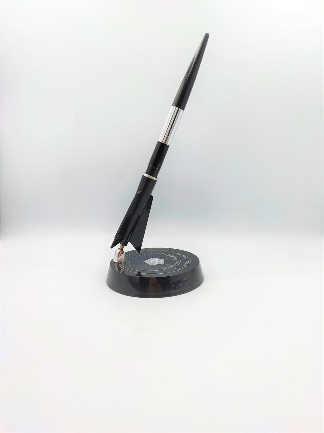 Soviet Bakelite Rocket Ink Pen With Stand Earth Orbit Venus Orbit Vintage Space Fountain Pen ...