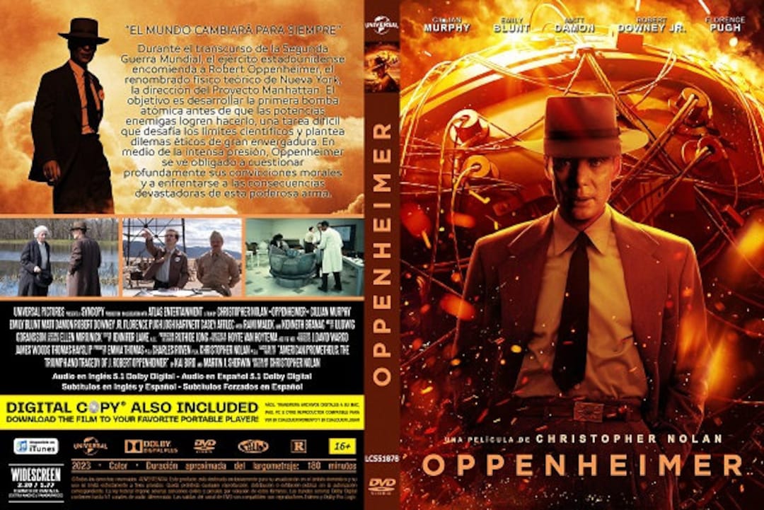 Oppenheimer DVD Cover 2023, Oppenheimer BLU-RAY Cover 2023, Oppenheimer Cover, Oppenheimer Cover ...