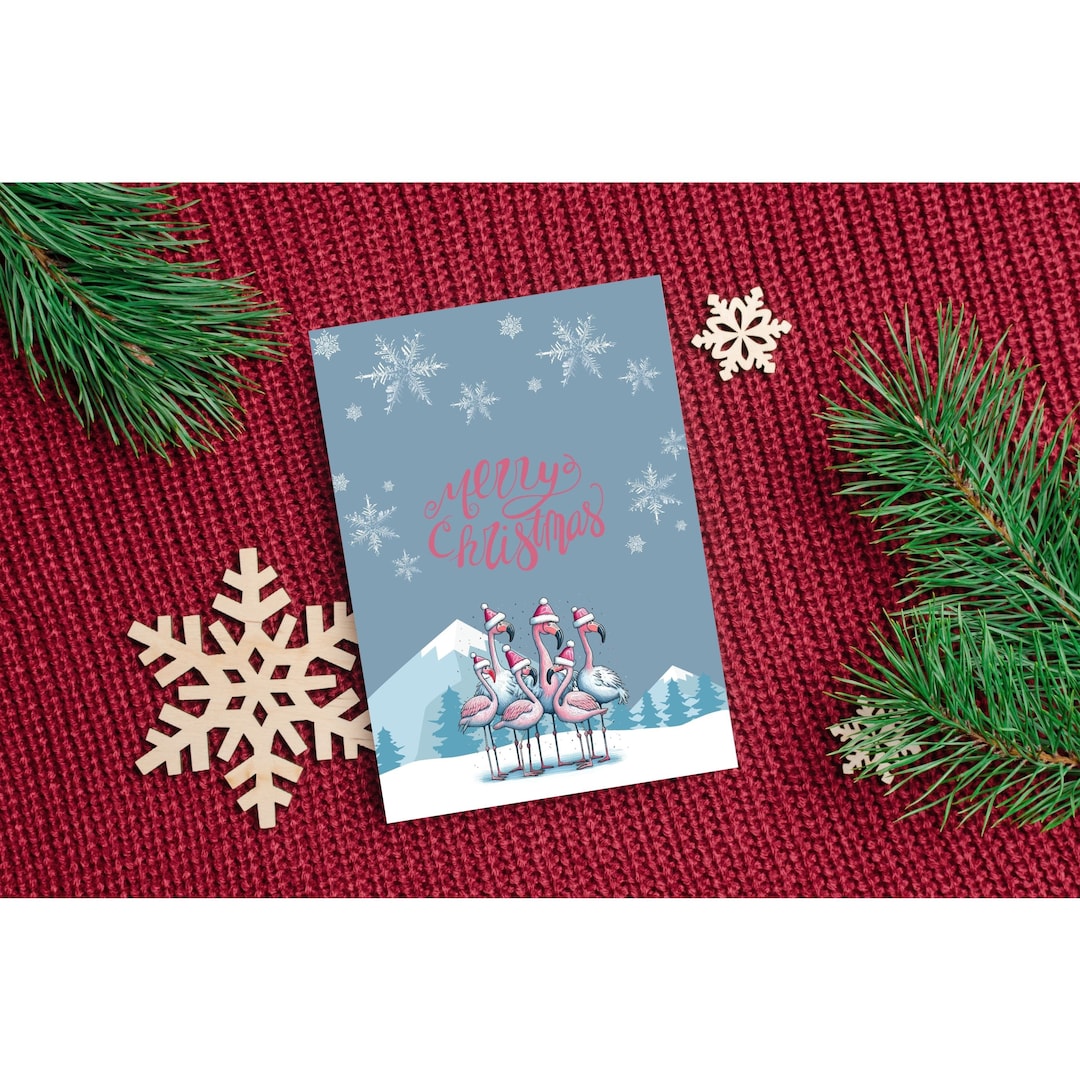 Christmas Card, Digital Download Printable, Happy Holiday, New Year ...