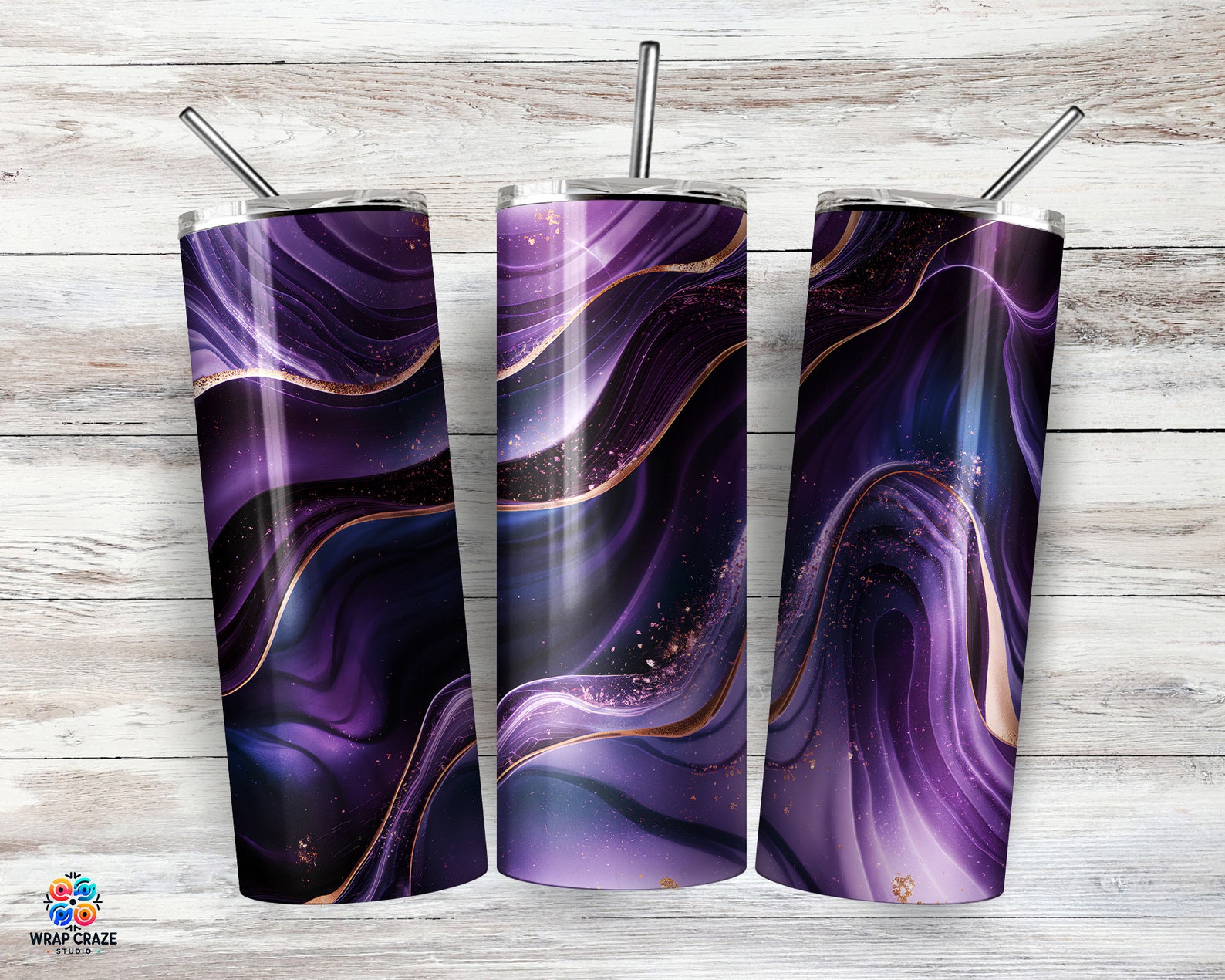 Purple Tumbler Wrap Png With Ink Marble Background – Dreamy Design for ...