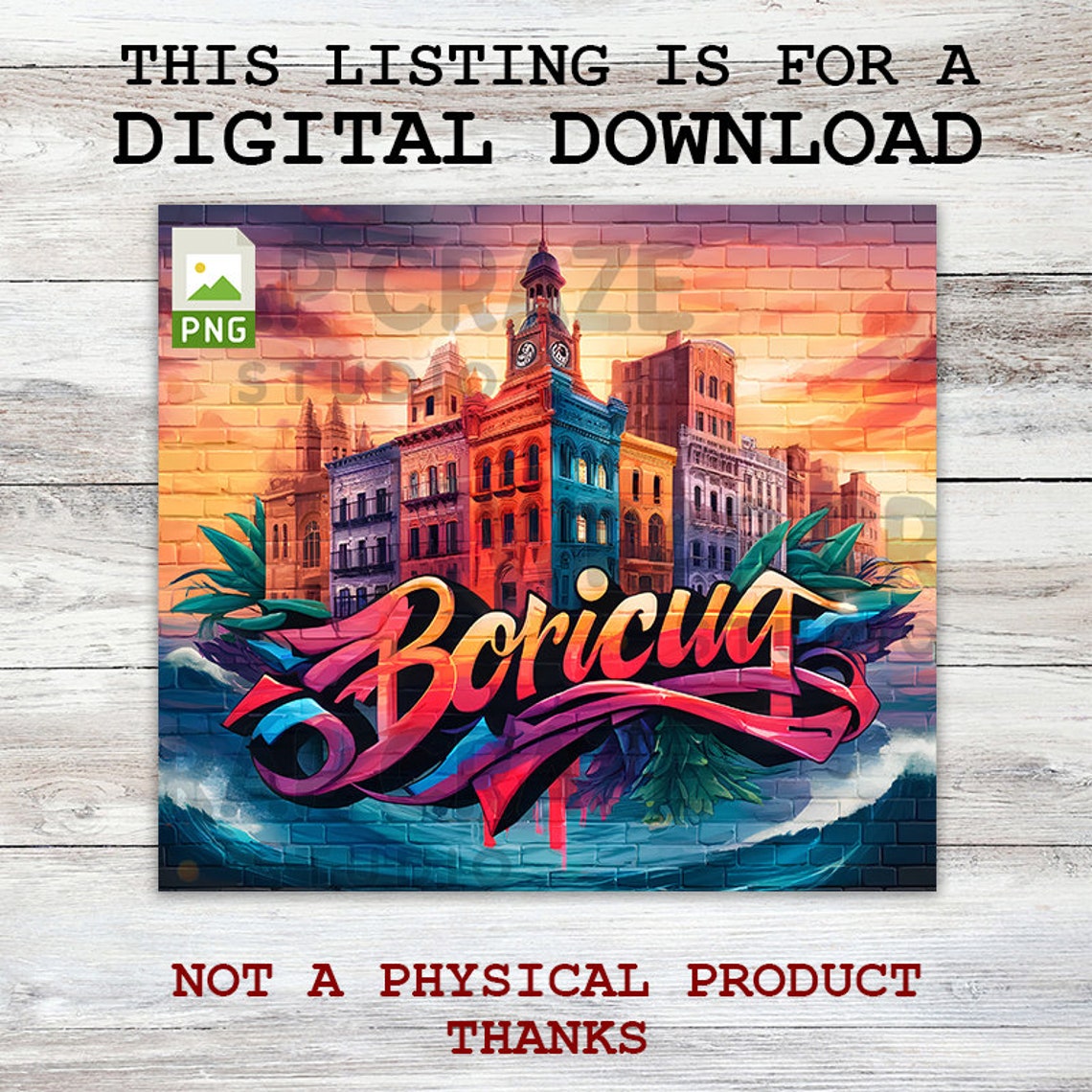 Puerto Rico Tumbler Wrap Png With Boricua Design. Great Puerto Rican ...