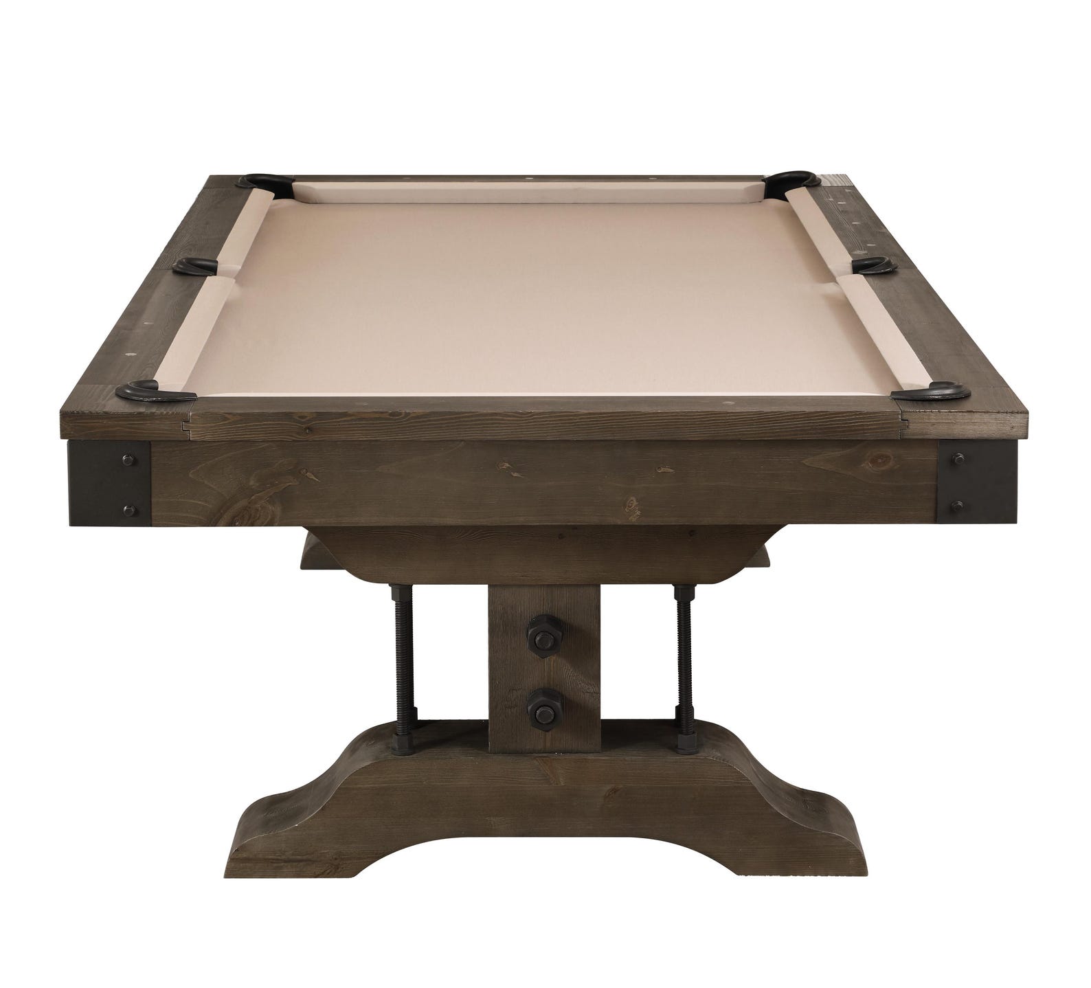Weathered Brown 8ft Solid Wood Slate Pool Table 8' W/ Table Top - Etsy
