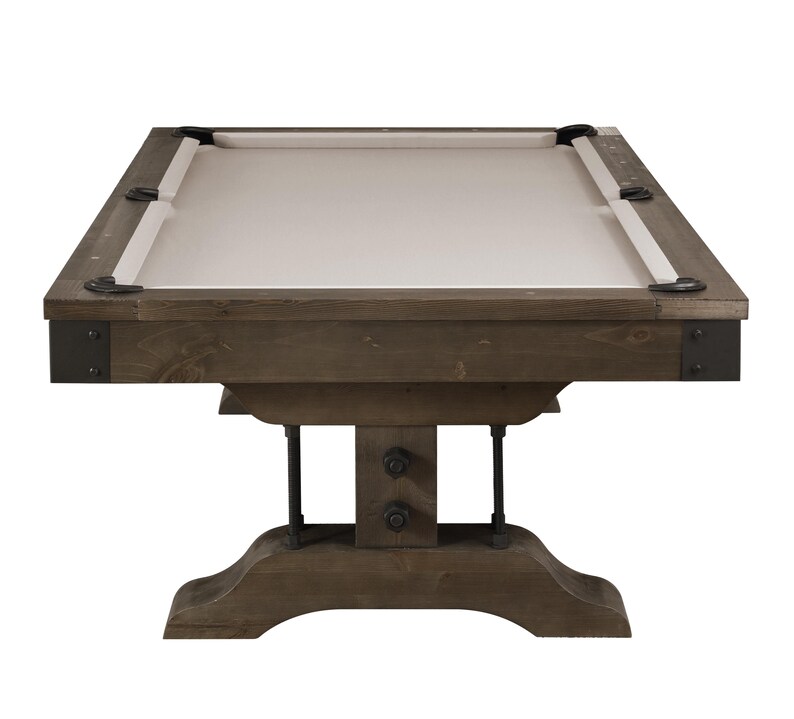 Weathered Brown 8ft Solid Wood Slate Pool Table 8' W/ Table Top - Etsy