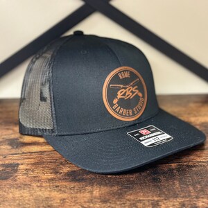 Custom Leather Patch Duck Camo Hats Duck Camo Logo Hats Laser Engraved ...