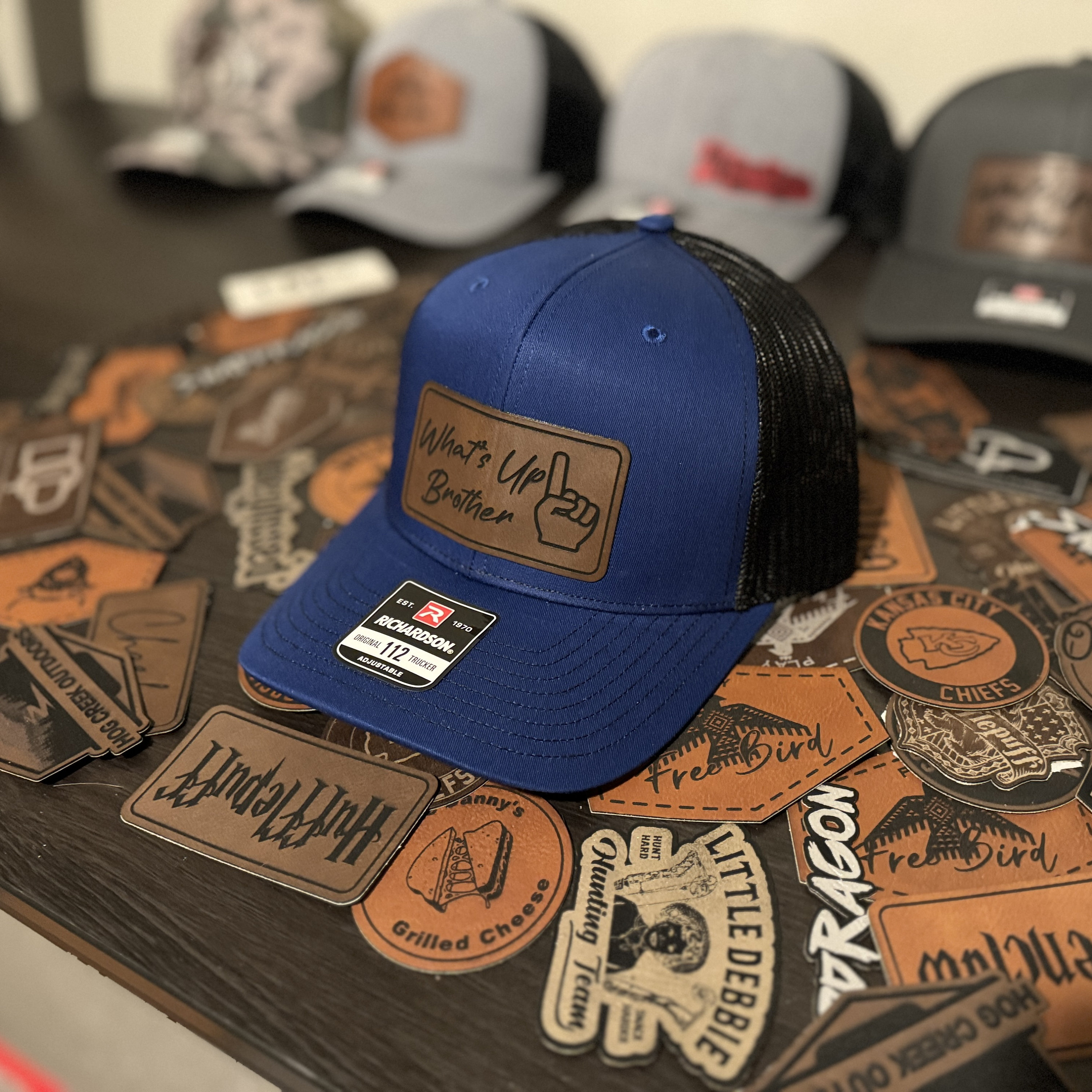 What's up Brother Hat Sketch Hat Tik Tok Hat Leather Patch Hat ...