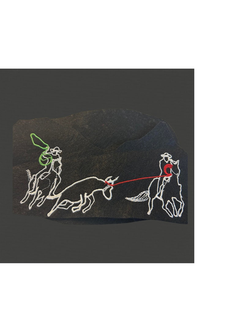 Team Roping Embroidery File - Etsy