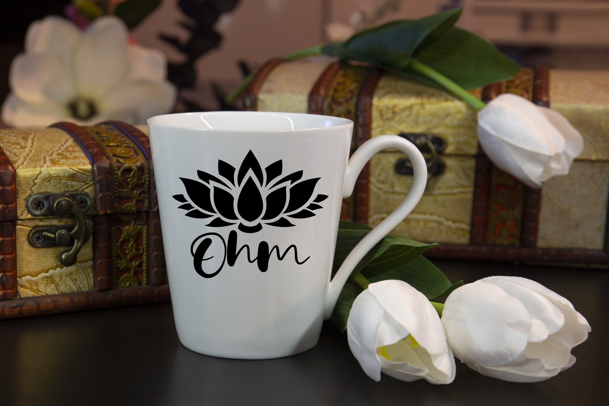 Ohm Lotus Svg Png Dxf Files for Personal Crafts Yoga - Etsy