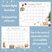 Printable Calendar 2024, Monthly Cute Animal Home School Kids Calendar ...