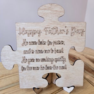 Happy Father's Day Puzzle Piece - Etsy