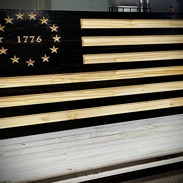 Wooden Flags Made by Veteran - Etsy