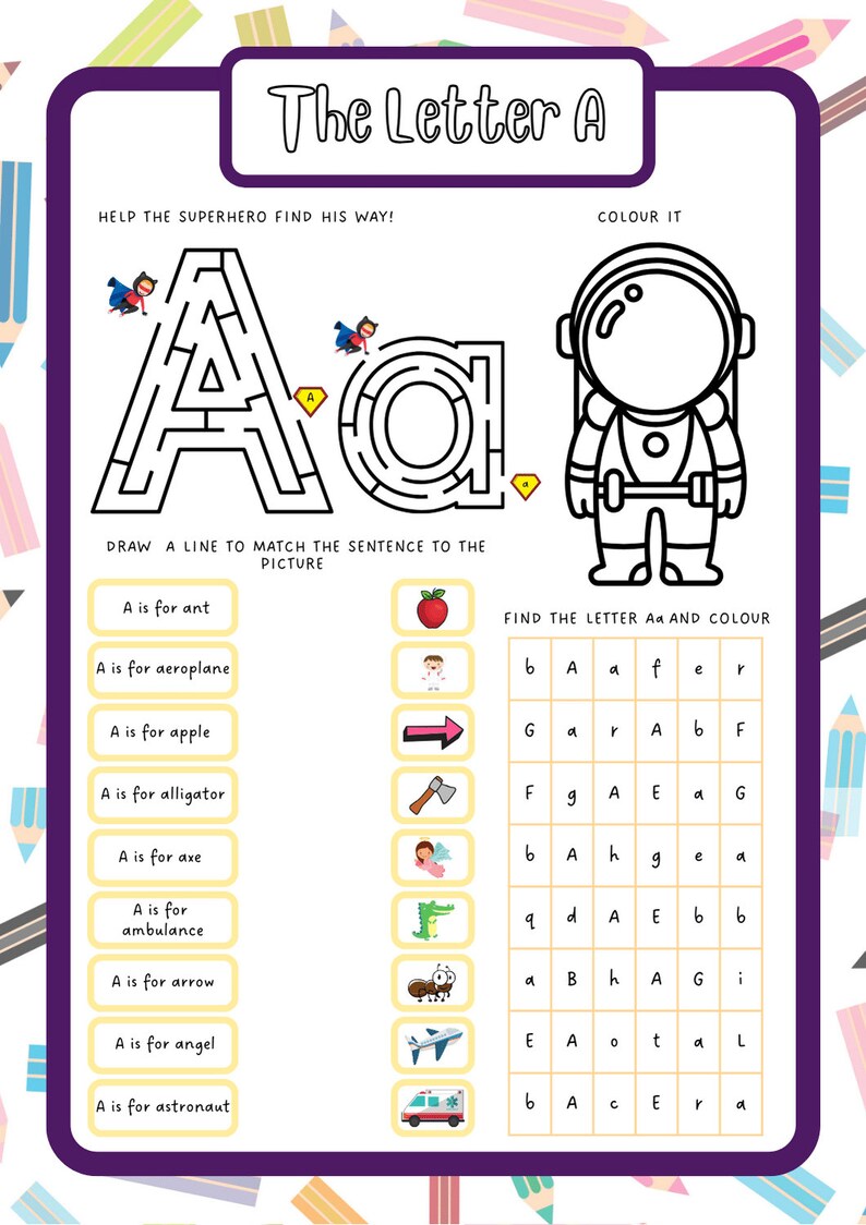 My Alphabet Learning Activities Workbook - 16+ Fun and Educational ...