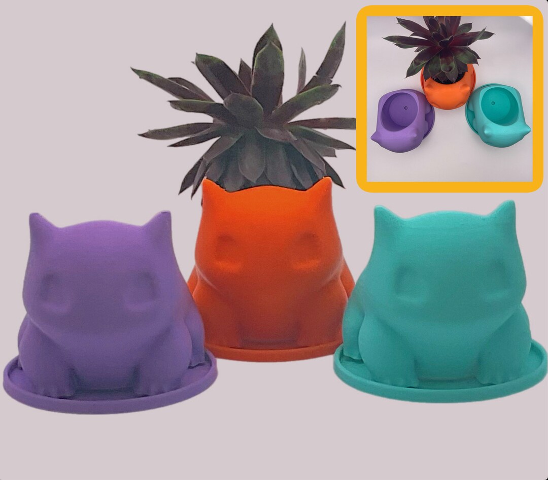 Novelty Planter Pokemon Bulbasaur Plant Gardening Indoor Suculent ...