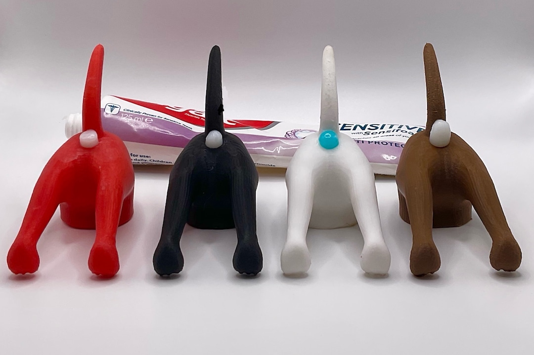 Funny Pooping Dogs Butt - (1-5PCS) Toothpaste Topper Toothpaste ...