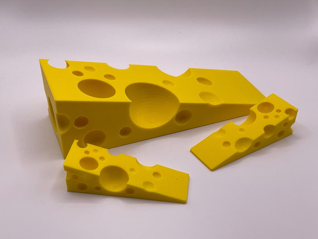 3 Pc Door Stop Novelty -fun- Office Door Cheese Wedge Stop Stopper Home ...