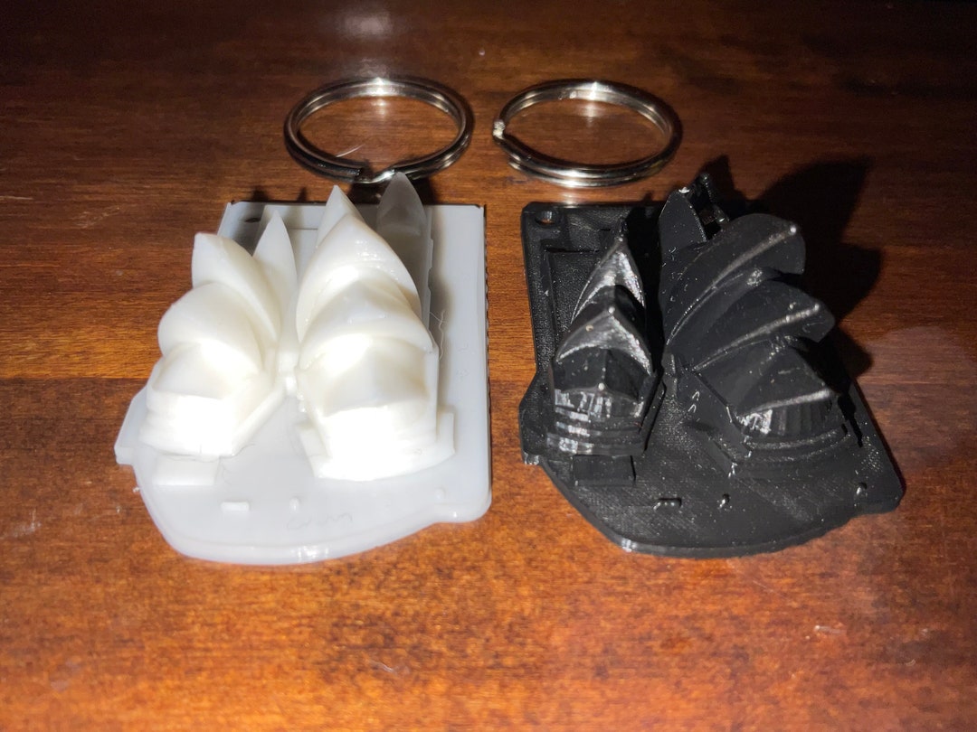 Sydney Opera House Keychain 3D Printed keyring Included High Detail ...