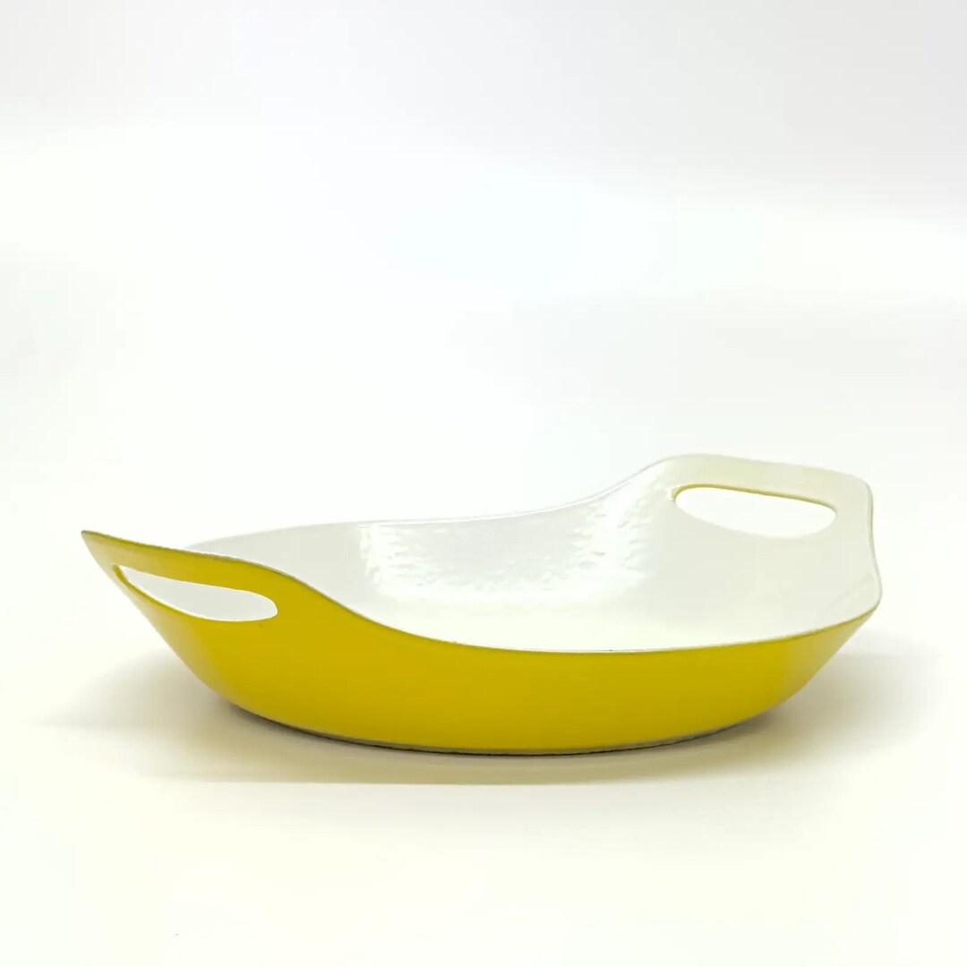 Oversized Yellow Enamel Paella Pan by Copco Denmark - Etsy