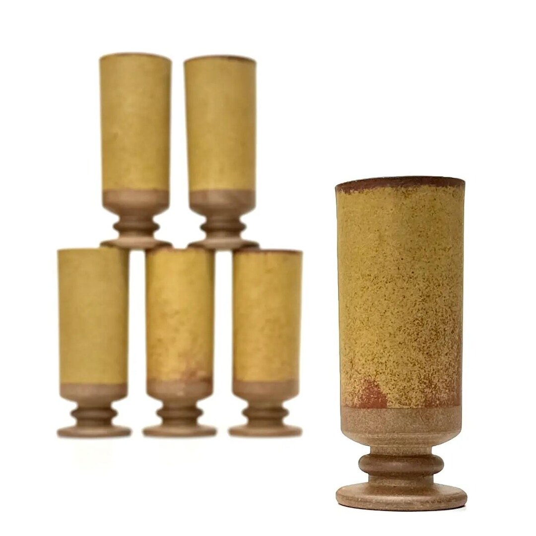 Vintage Hand-turned Pottery Drinking Chalices by Robin Welch Circa ...