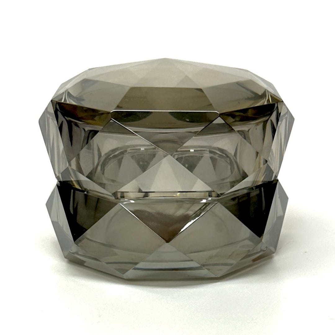 Arteriors Smokey Grey Iridescent Crystal Clarion Trinket Box - Etsy
