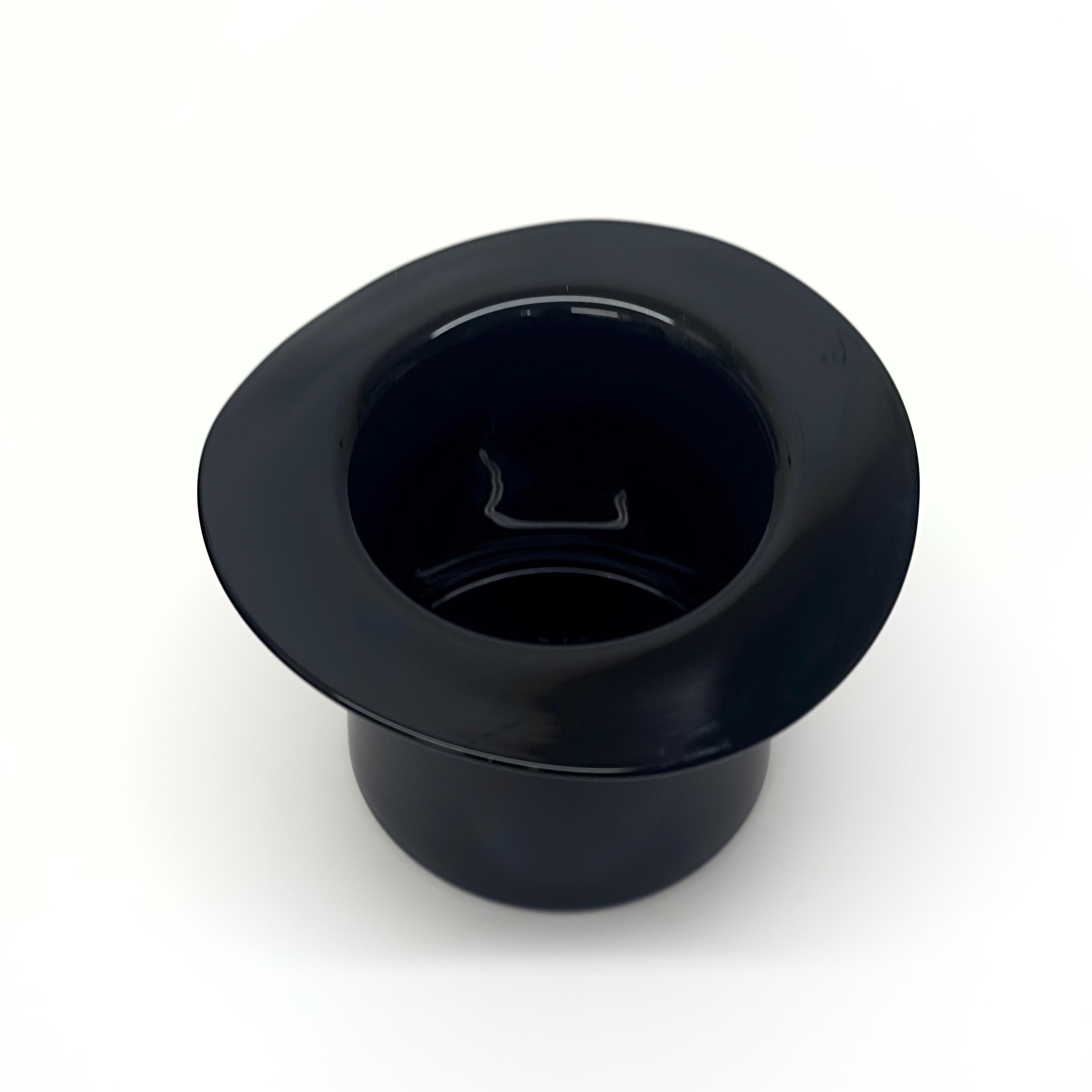 1970s Murano-style Black Glass Top Hat-shaped Ice Bucket - Etsy