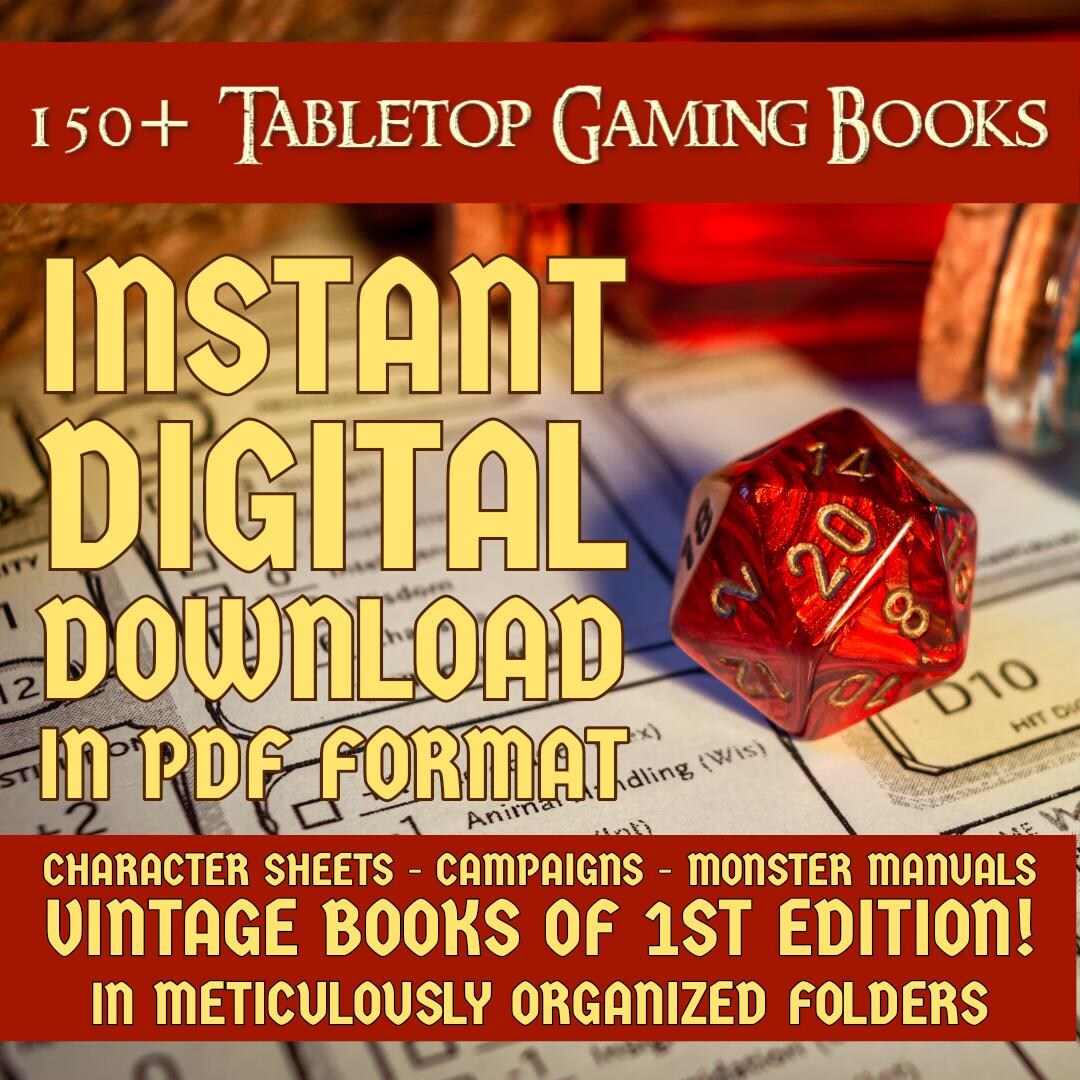 150+ Tabletop RPG Pdfs Digital Download– Campaigns, Character Sheets ...
