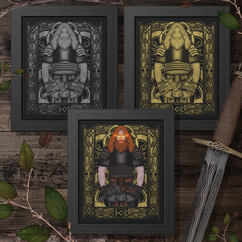 Norse Gods Printable Altar Posters Digital - Viking, Norse, Gods, Pagan ...