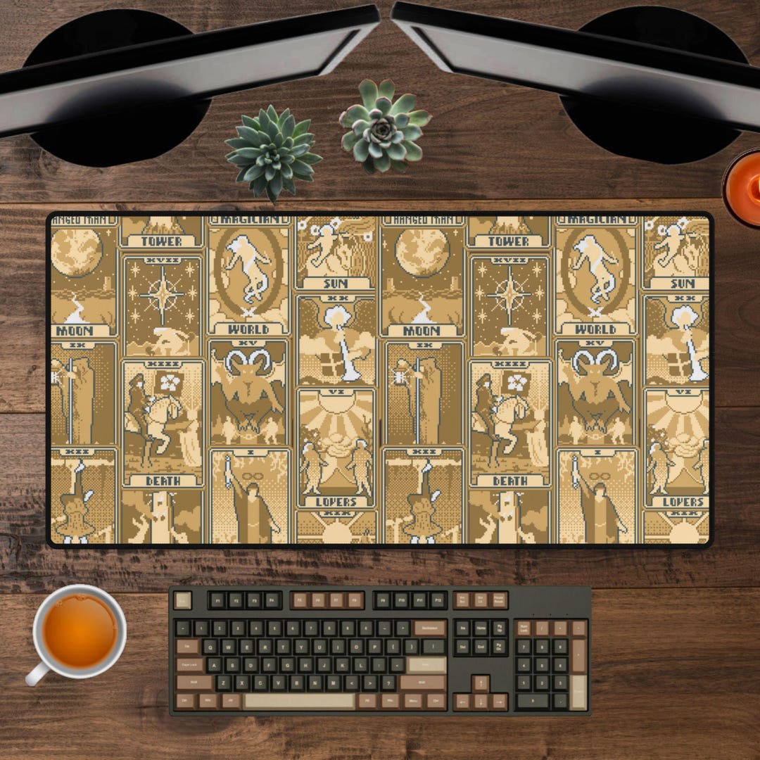 Balatro Inspired Tarot Cards Gaming Desk Mat Mouse Pad Video Game ...