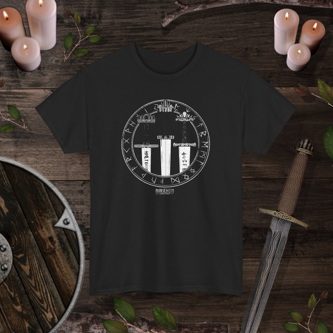 Viking Ulfberht Swords Shirt- Heathen, Norse, Mythology, Historical ...