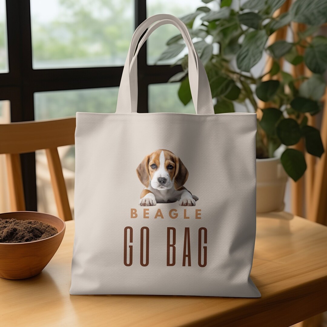 Custom Dog Canvas Tote Bag, Great Dog Moms Gift, Stylish and Handy ...