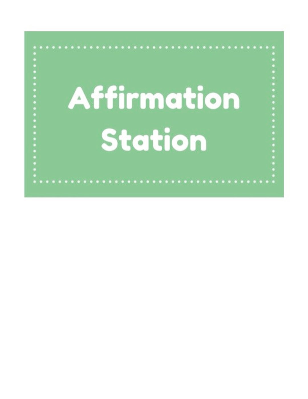 Affirmation Station Digital Kit - Etsy