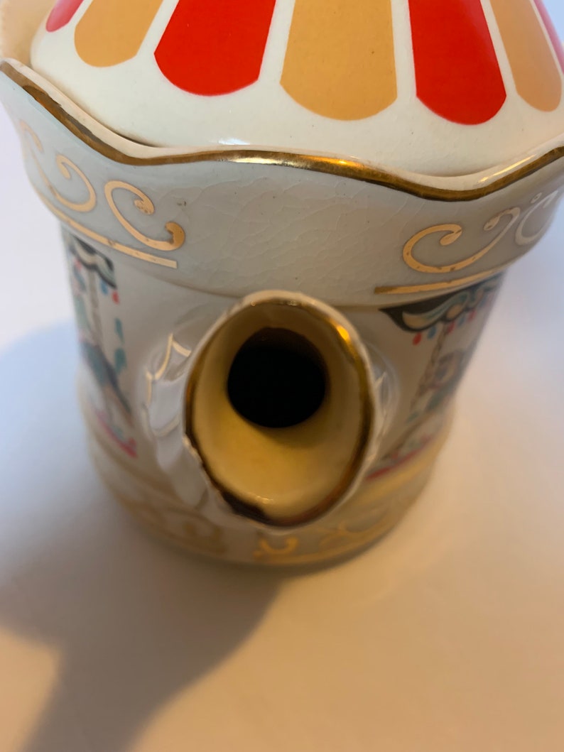 Edwardian Carousel Ceramic Tea Pot - Etsy