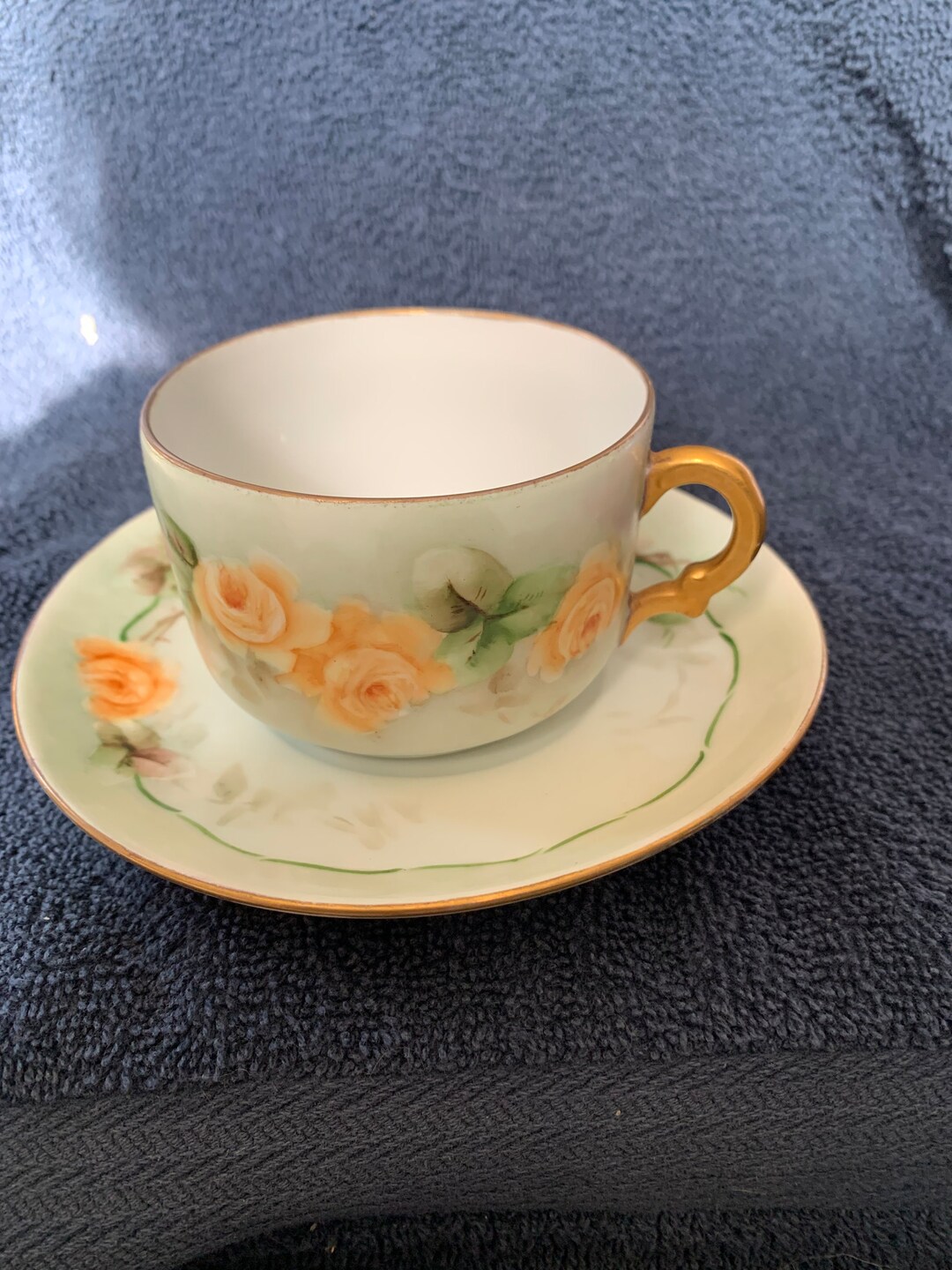 Vintage Teacup Saucer C.T. Altwasser Silesia Roses Flowers China Floral - Etsy