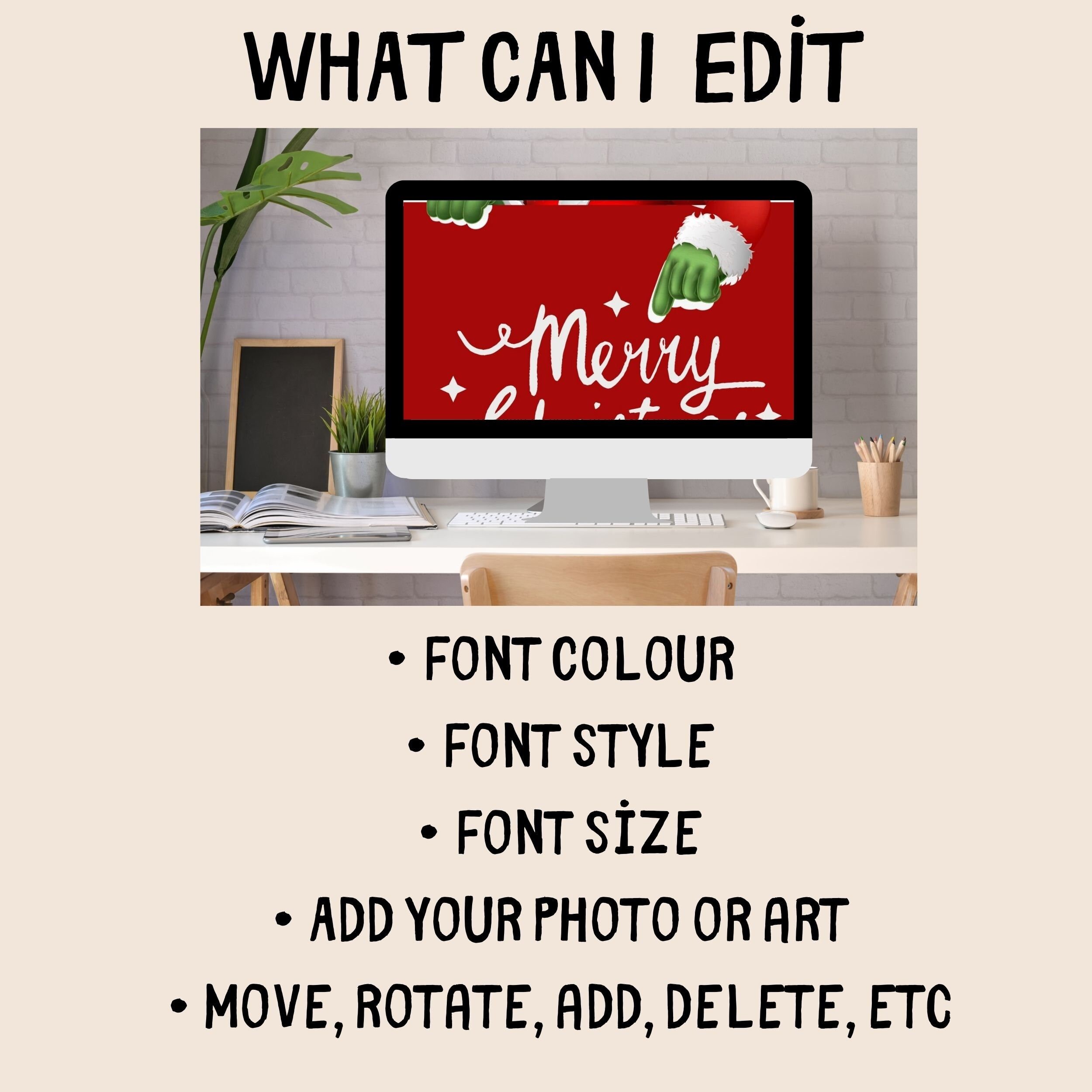 Editable Christmas Party Invitation Christmas Party Invite Christmas ...