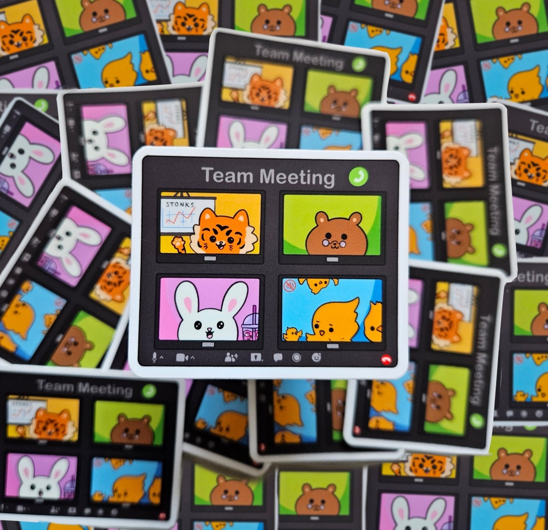 Team Meeting Sticker - Etsy