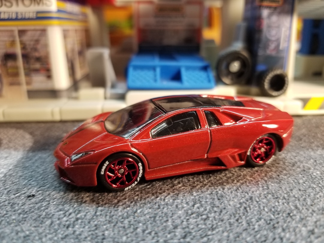 Custom Hot Wheels Lamborghini Reventón- Custom Wheel Swap With Real ...