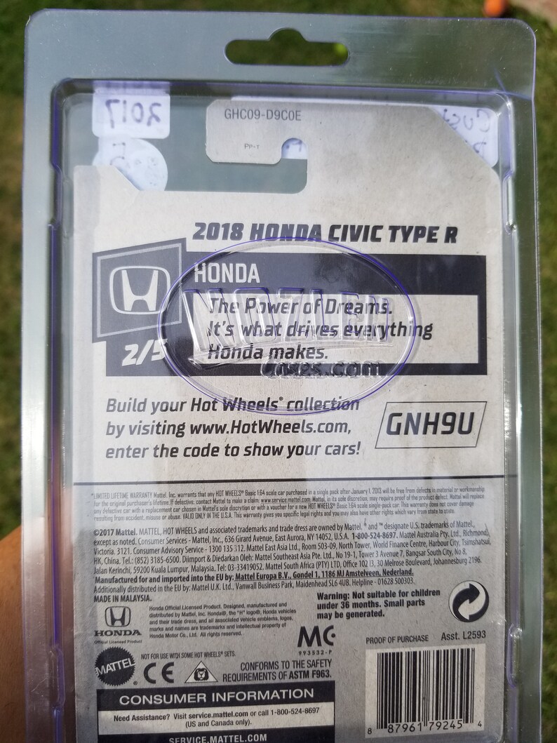 Custom Hot Wheels 2018 Honda Civic Type R - Custom Wheel Swap With Real ...