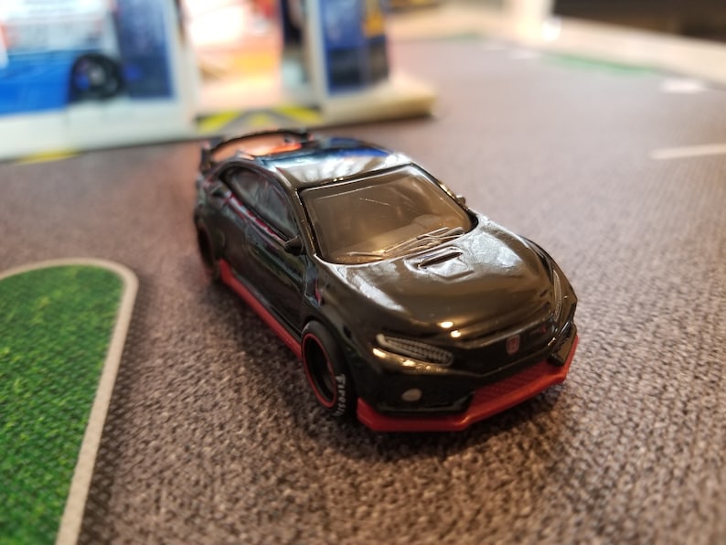 Custom Hot Wheels 2018 Honda Civic Type R - Custom Wheel Swap With Real ...