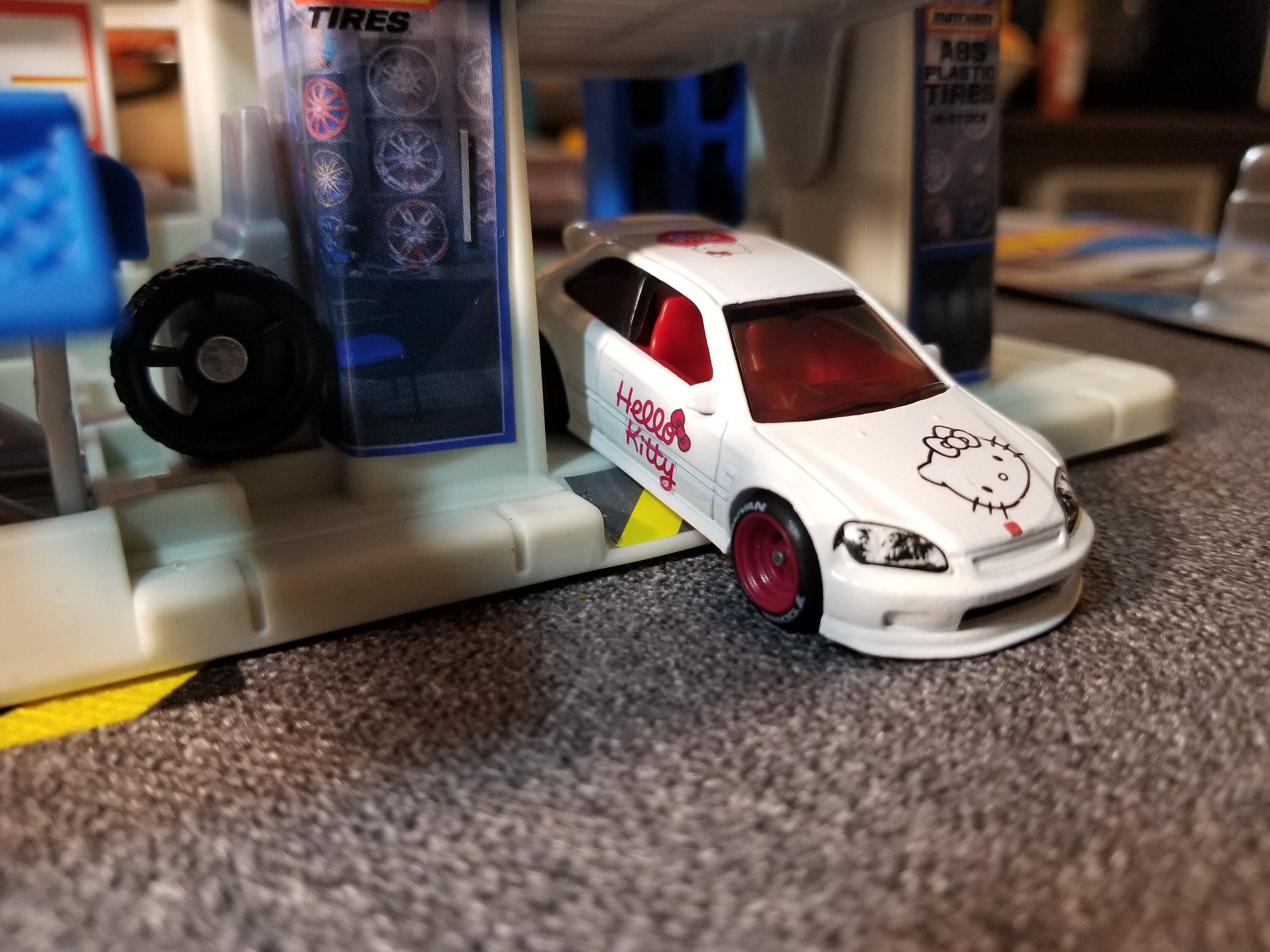 Custom Hot Wheels '99 Honda Civic Type R EK9 Hello Kitty Custom Wheel ...