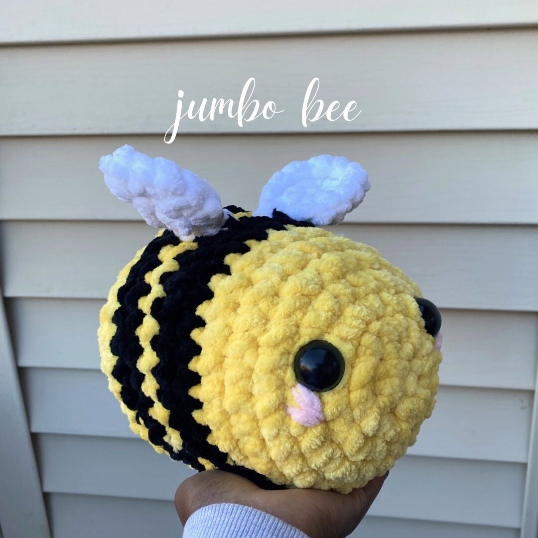 Jumbo Crochet Bee Plush - Etsy